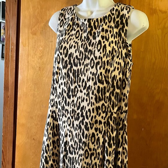 Chico's | Dresses | Nwt Womens Chicos Brown Animal Pattern Dress Medium ...